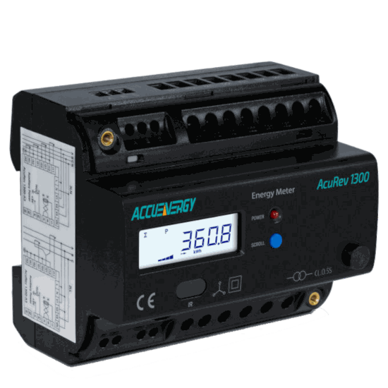 Aim Dynamics | AcuRev 1313 DIN Rail Power and Energy Meter by Accuenergy