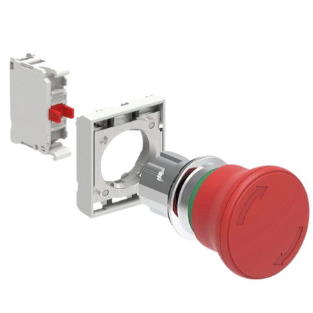 Aim Dynamics | Red Mushroom Emergency Stop Pushbutton Kit by Lovato